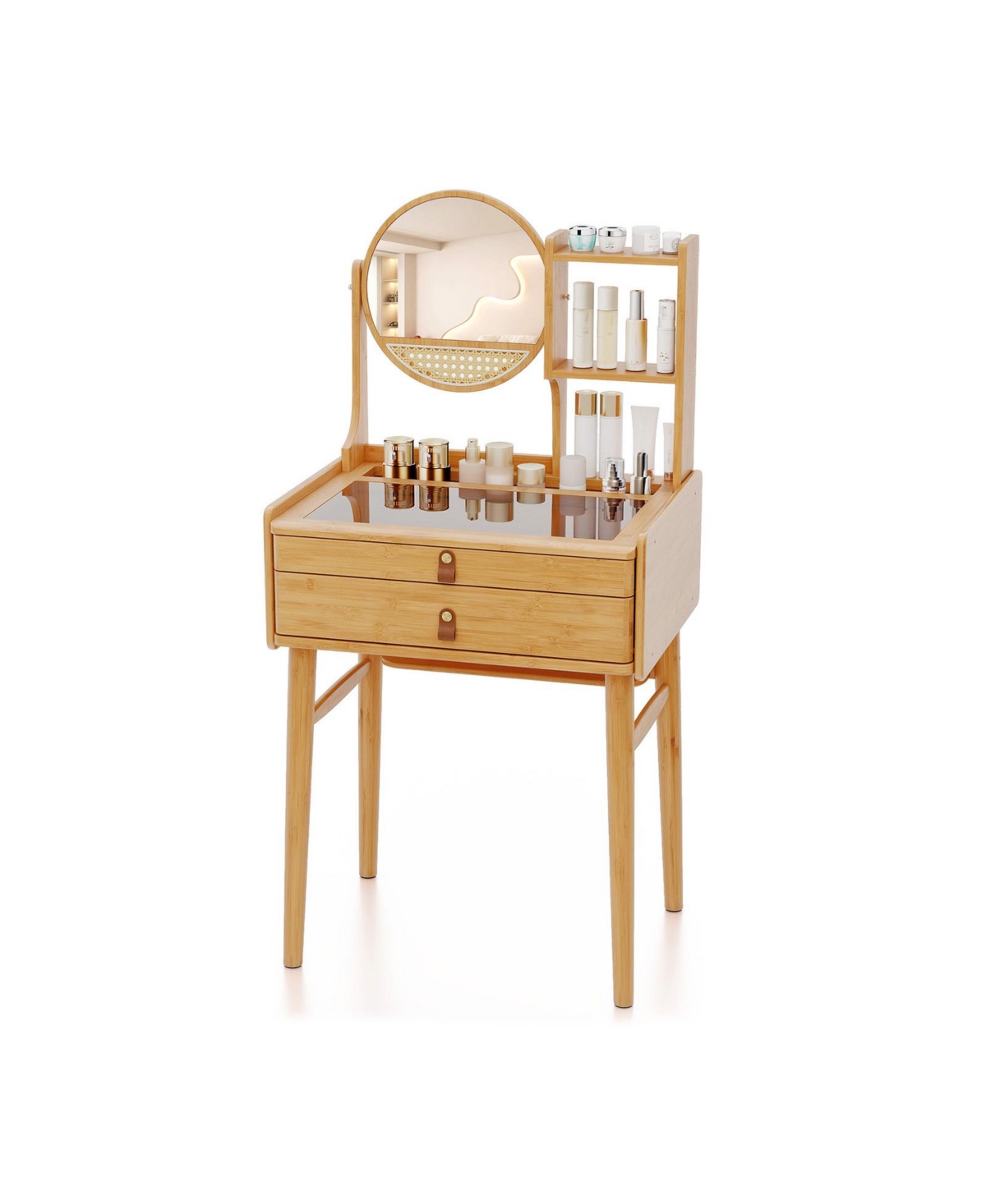 Click here for Slickblue Compact Makeup Vanity Table 23.5 Inch wi... prices