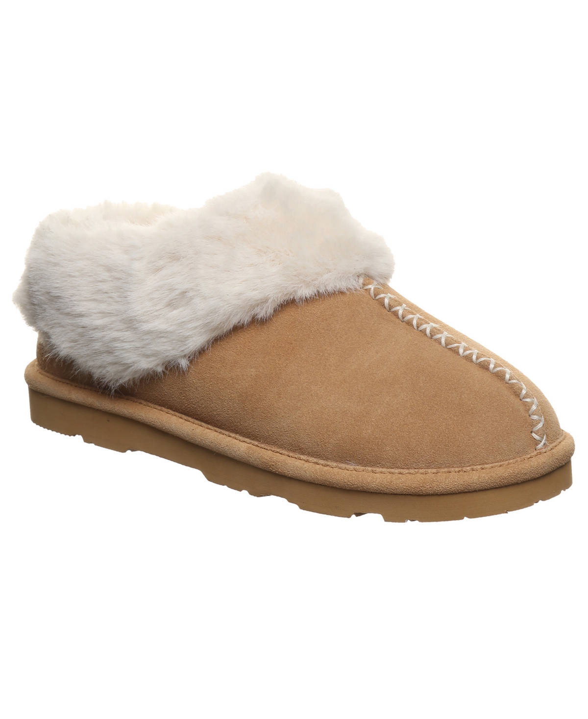 Click here for Bearpaw Womens Bella Suede Slip-On Slippers - Iced... prices