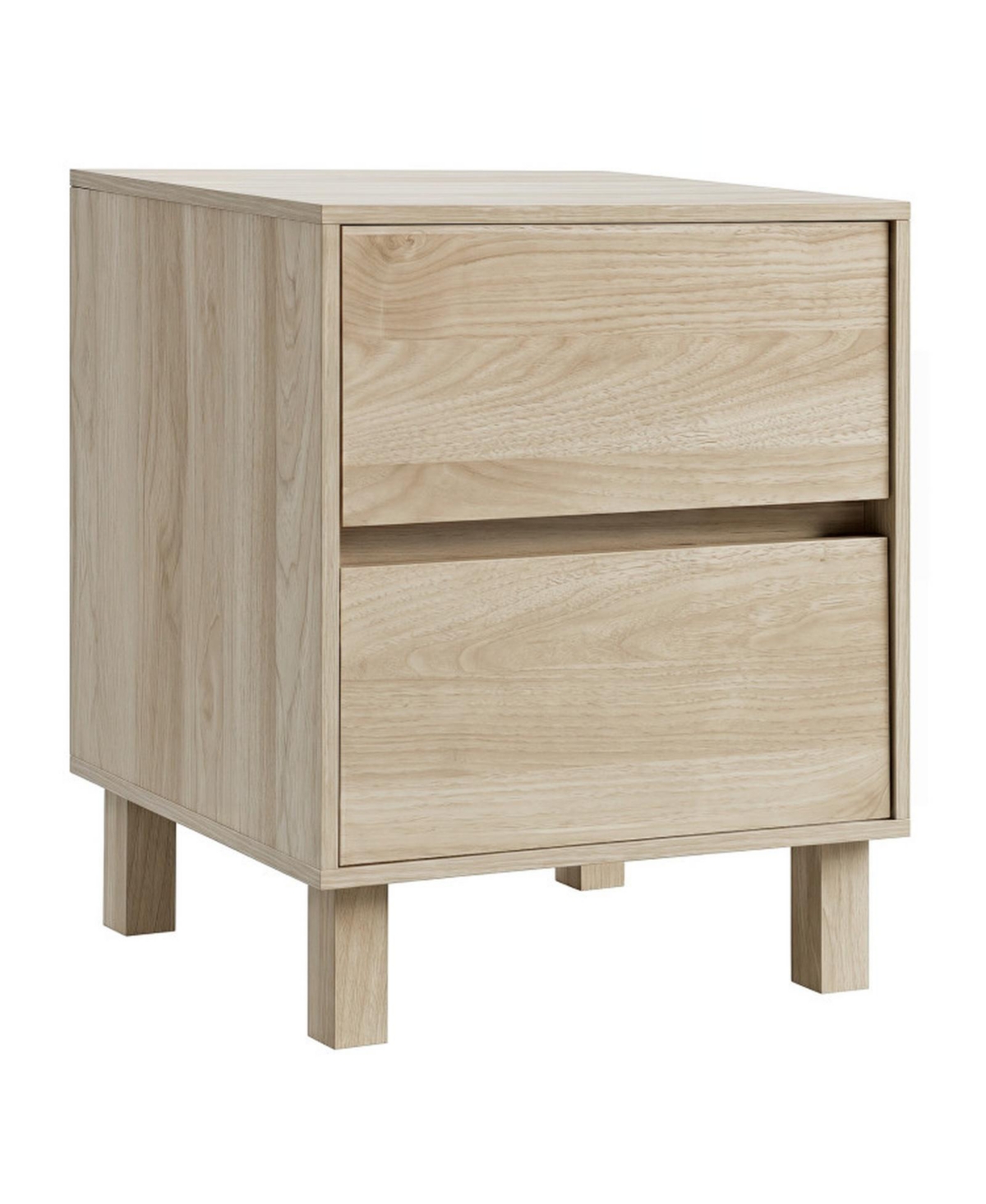 Click here for Sugift Modern Wooden End Table with 2 Storage Draw... prices
