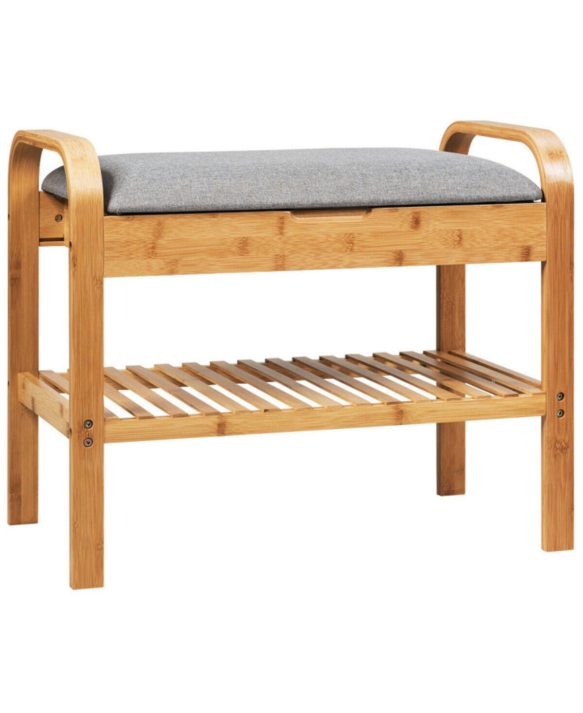 Click here for Sugift Bamboo Shoe Rack Bench with Cushioned Seat... prices