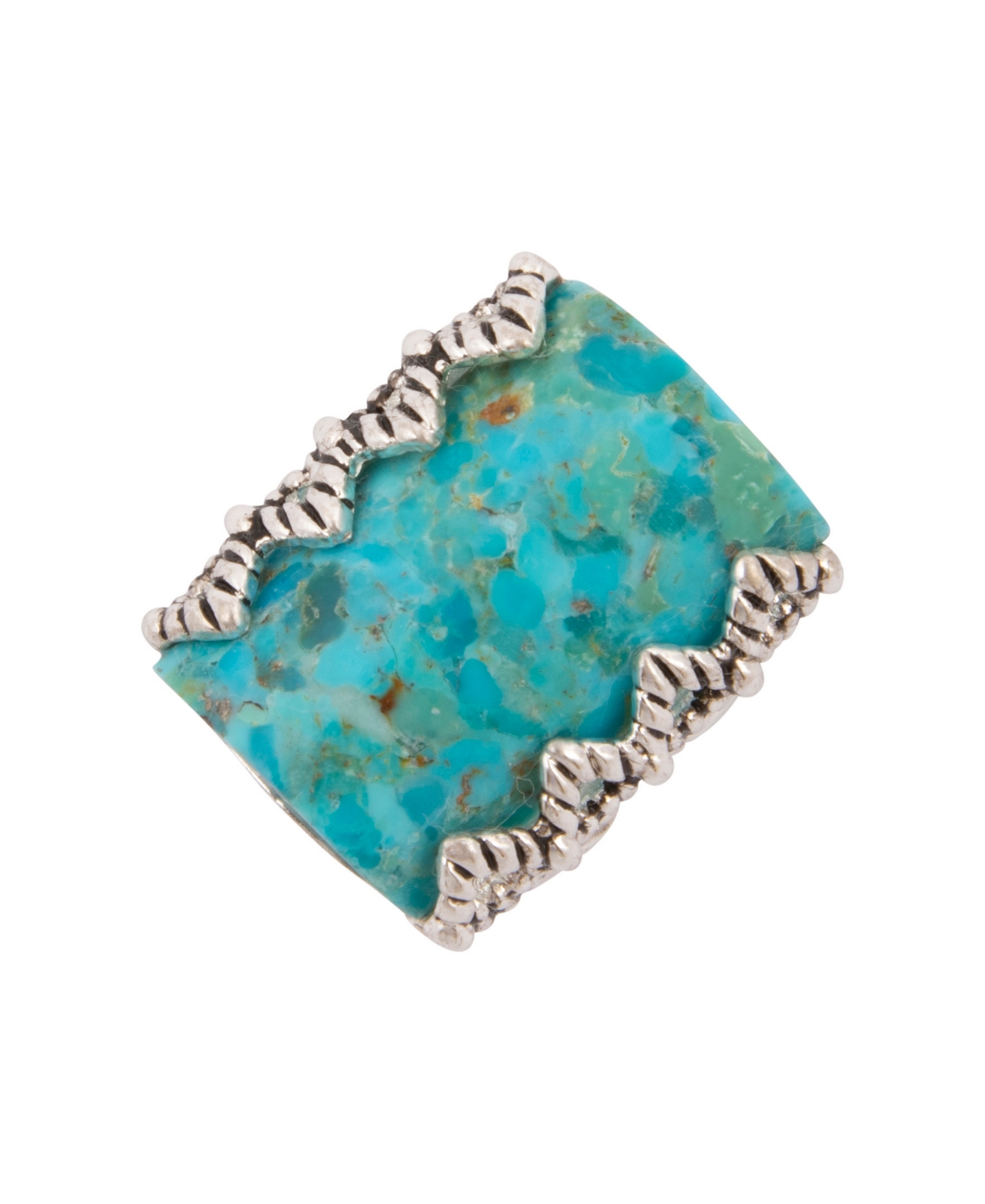 Click here for Barse Blue Turquoise Silver Slice Statement Ring -... prices