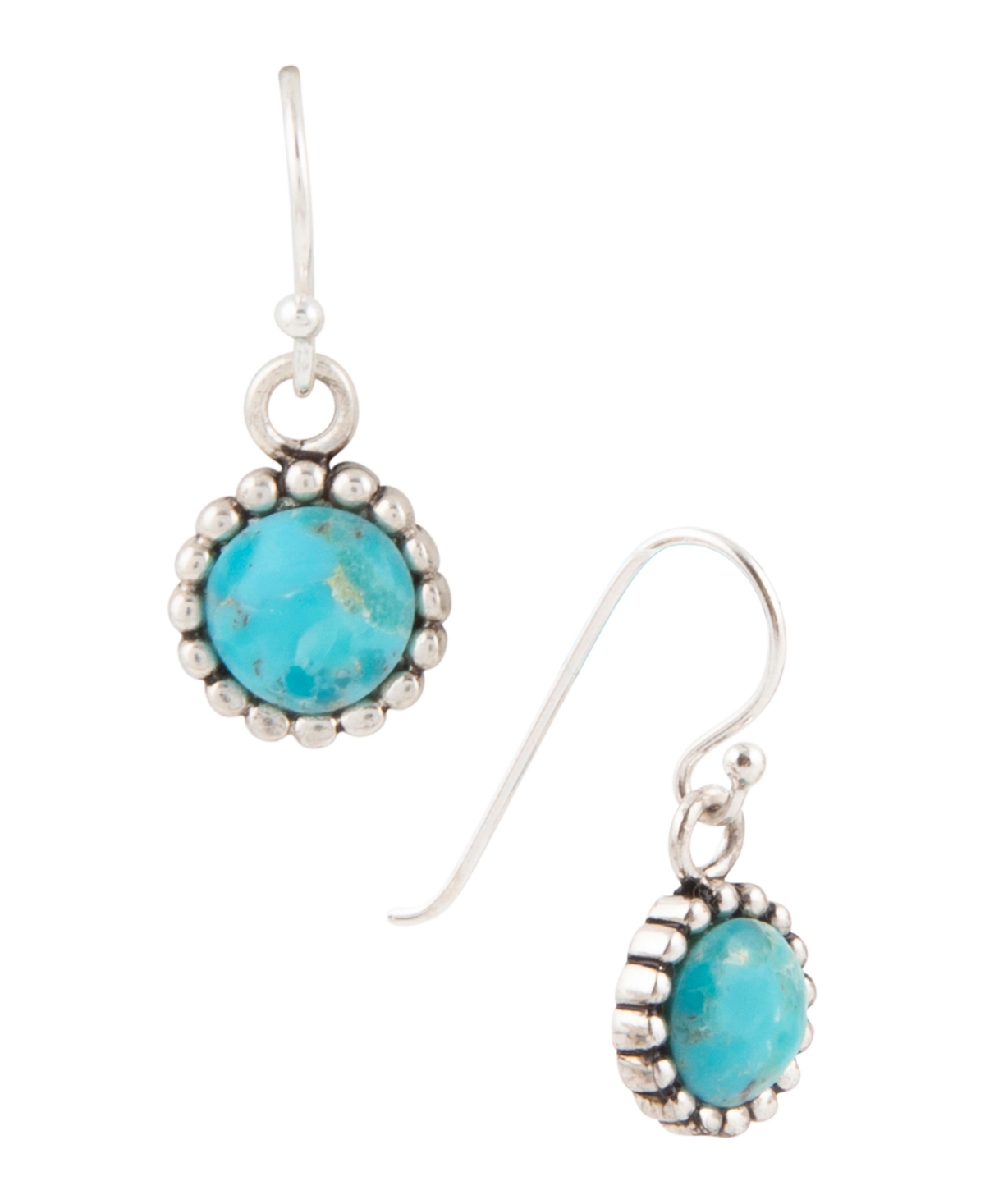 Click here for Barse Hope Floats Blue Turquoise Silver Earrings -... prices
