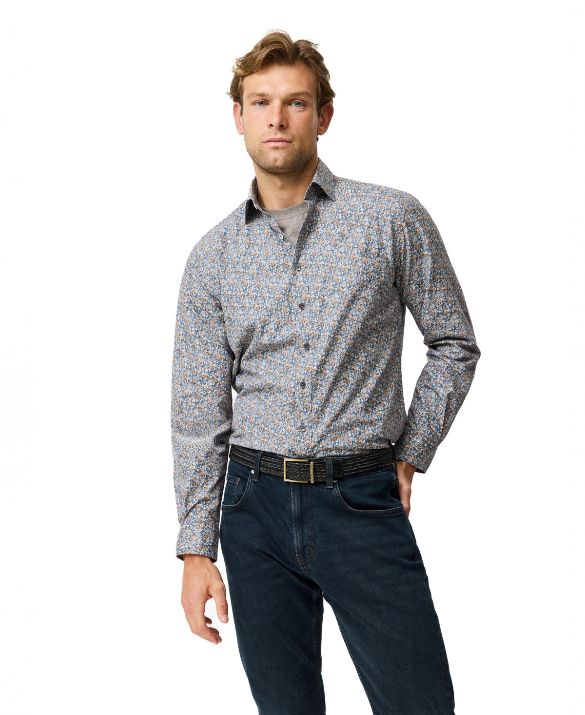 Click here for Rodd & Gunn Mens Lancashire Cotton Shirt - Botanic... prices