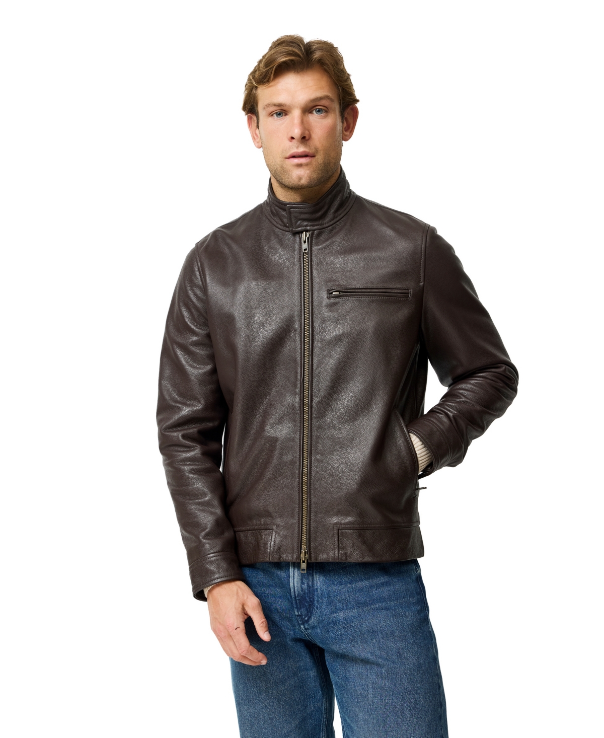 Click here for Rodd & Gunn Mens Canvastown Leather Jacket - Espre... prices
