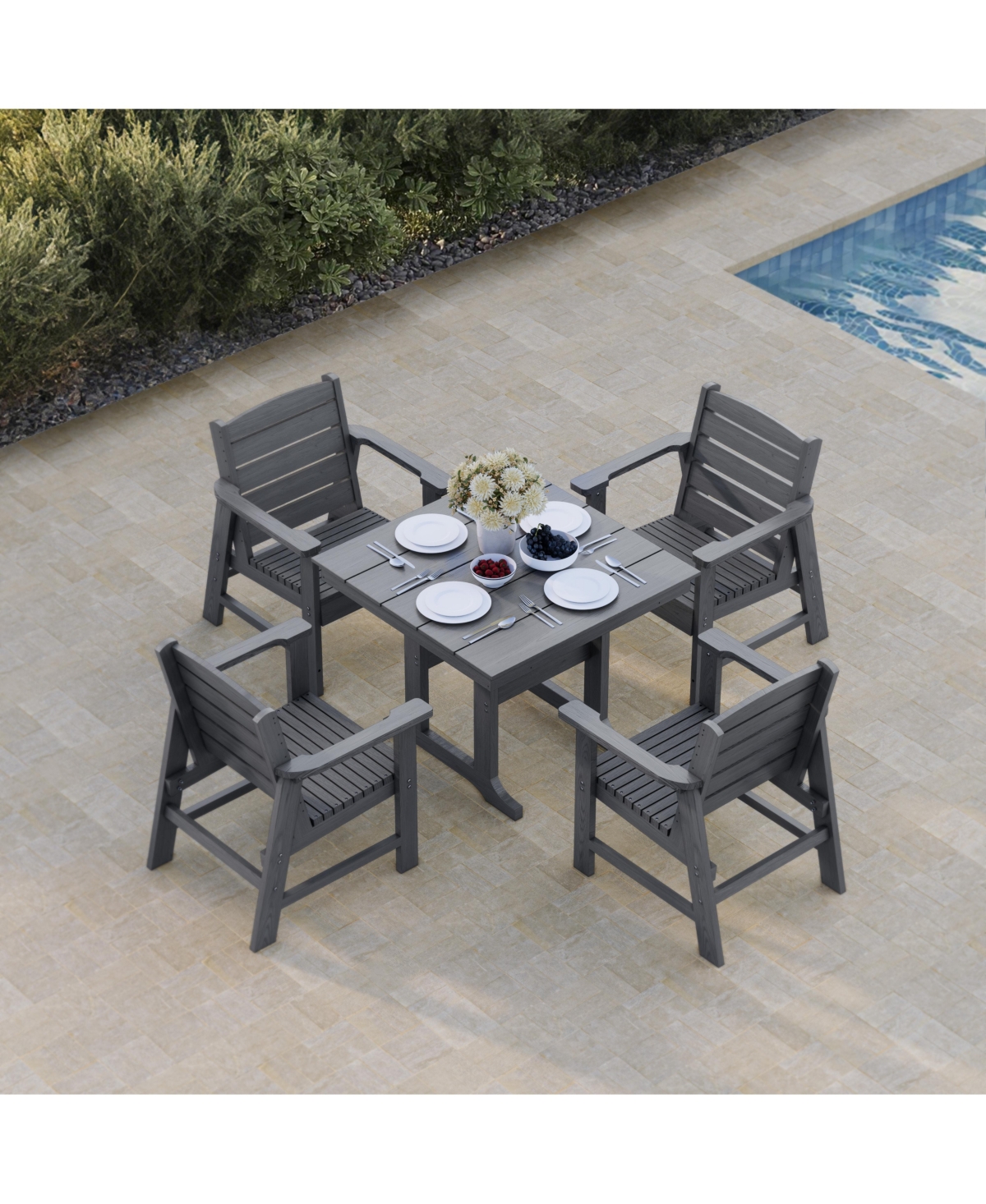 Click here for Innovaze 5-Piece Hdpe Weather Resistant Patio Dini... prices
