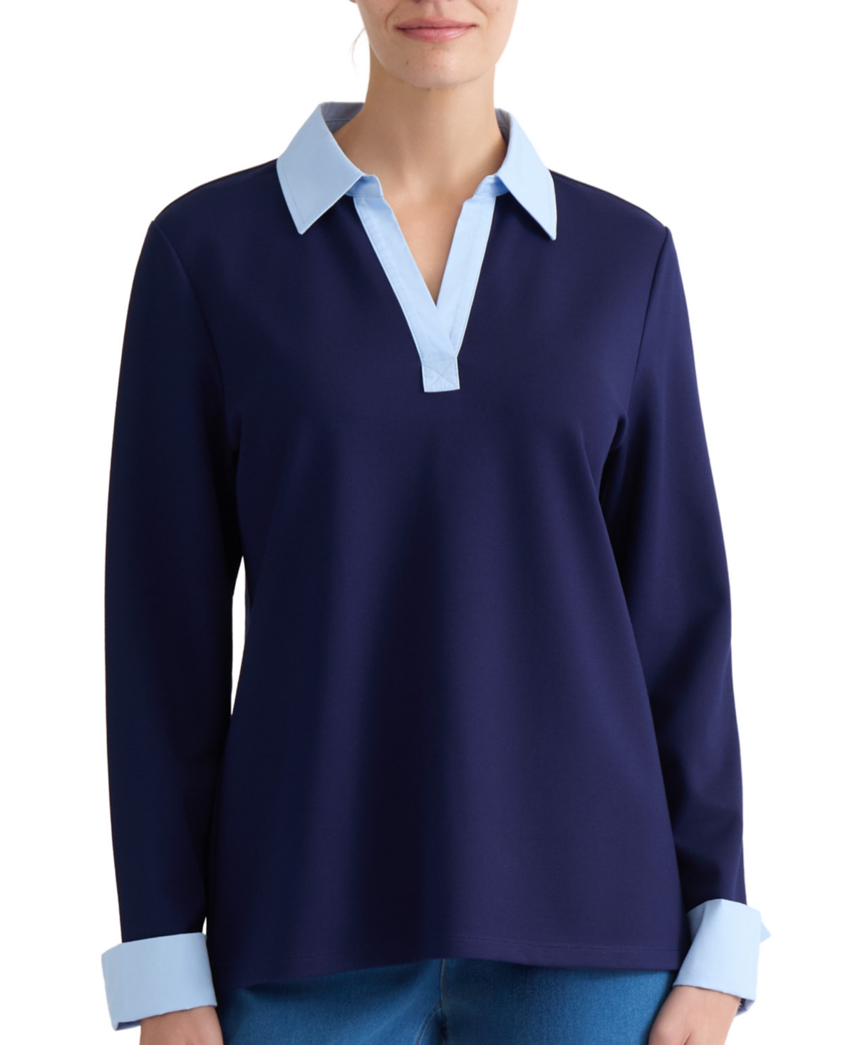 Click here for Jones New York Plus Size Twofer Top Serenity Knit... prices