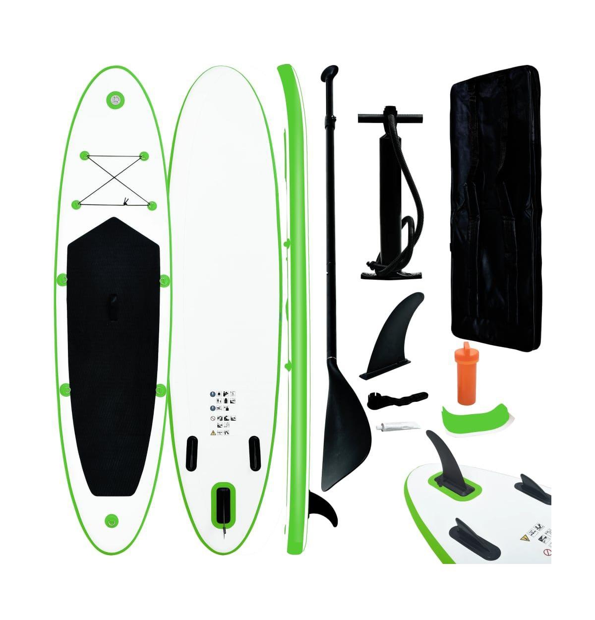 Click here for Hikeen Inflatable Stand Up Paddleboard Set - Green prices