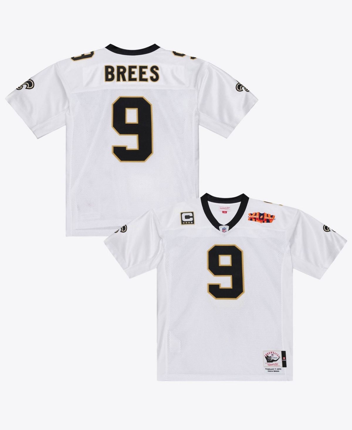 Click here for Mitchell Ness Mens Drew Brees White New Orleans Sa... prices