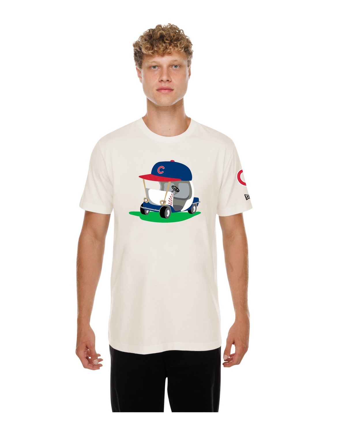 Click here for New Era Mens Natural Chicago Cubs Golf Mascot T-Sh... prices
