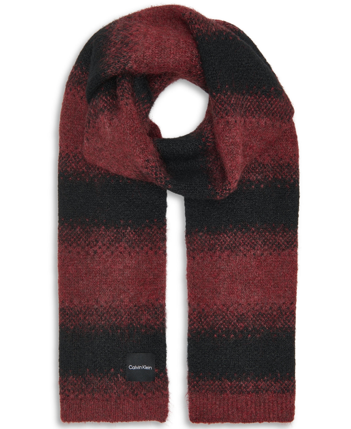 Click here for Calvin Klein Womens Ombre Stripe Scarf - Rhododend... prices
