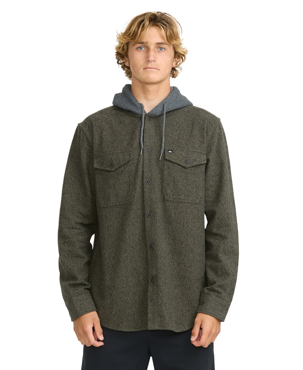 Click here for Quiksilver Mens Delton Herringbone Hooded Flannel... prices