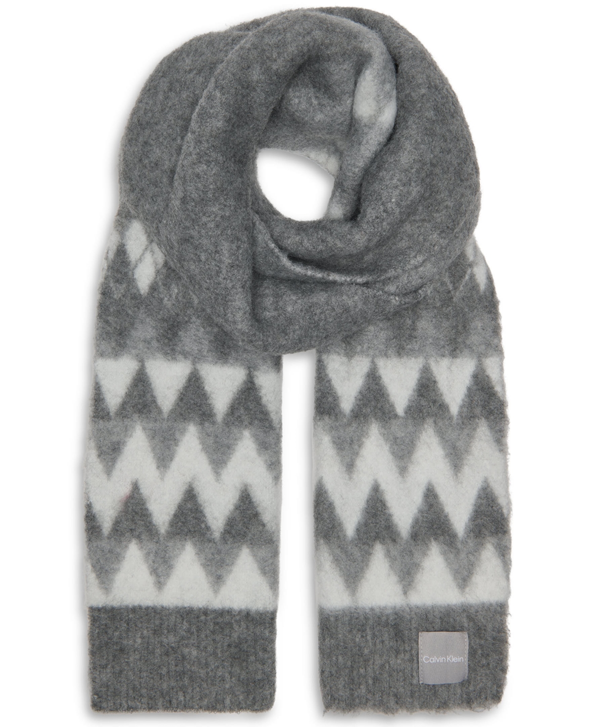 Click here for Calvin Klein Womens Argyle Fair Isle Pattern Scarf... prices
