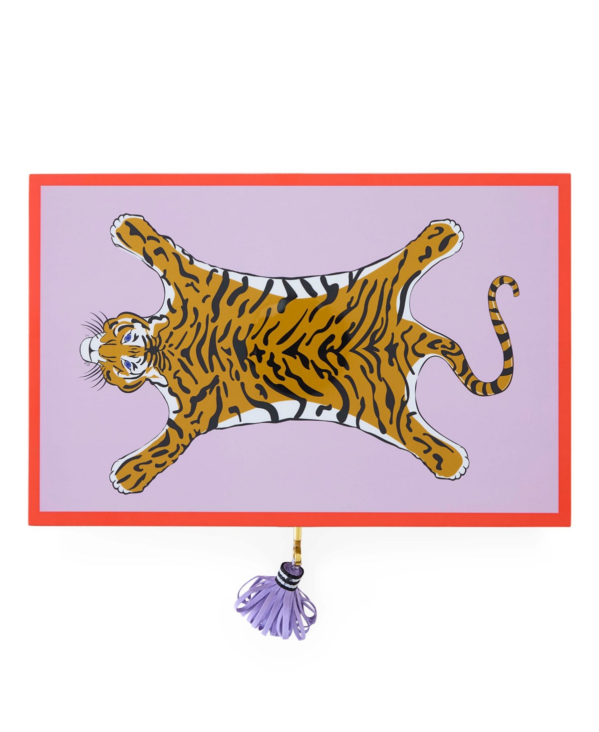 Click here for Jonathan Adler Tiger Lacquer Jewelry Box - Lavende... prices