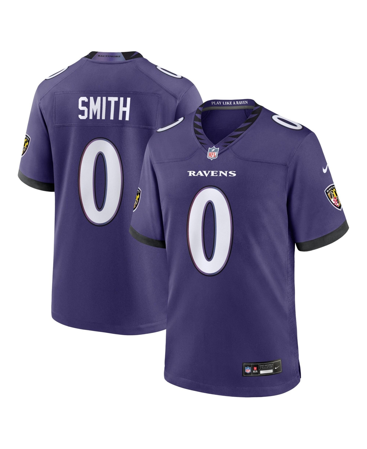 Click here for Nike Mens Roquan Smith Purple Baltimore Ravens Tea... prices