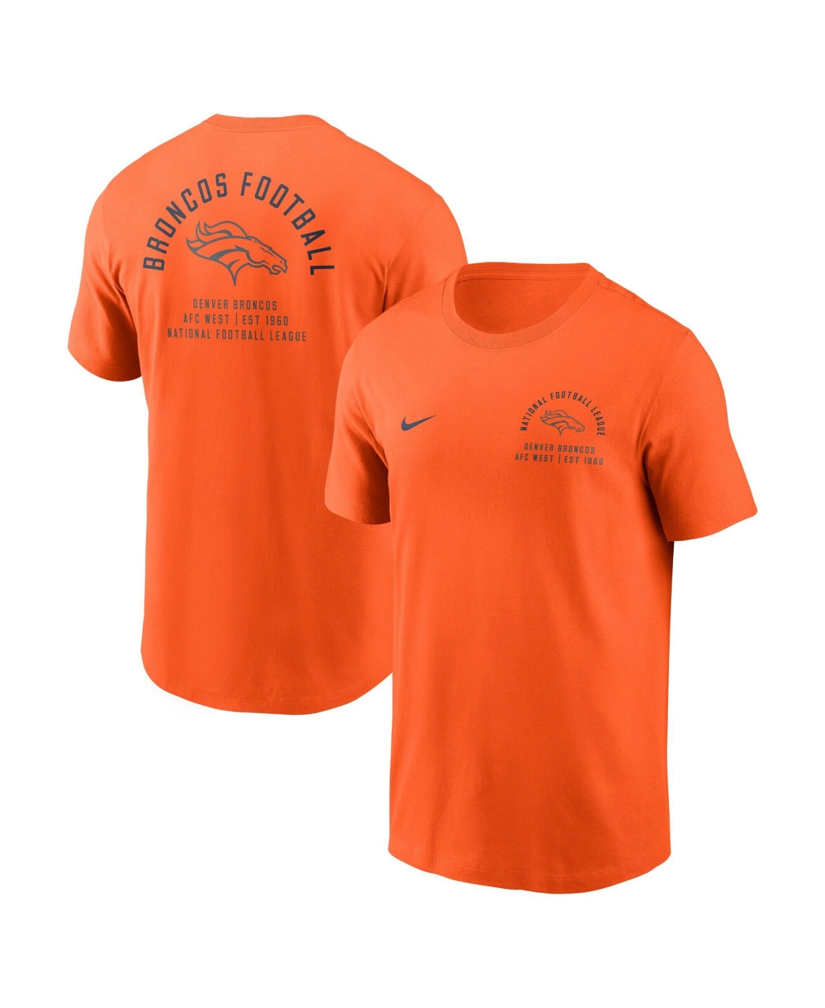 Click here for Nike Mens Orange Denver Broncos Split Logo T-Shirt... prices