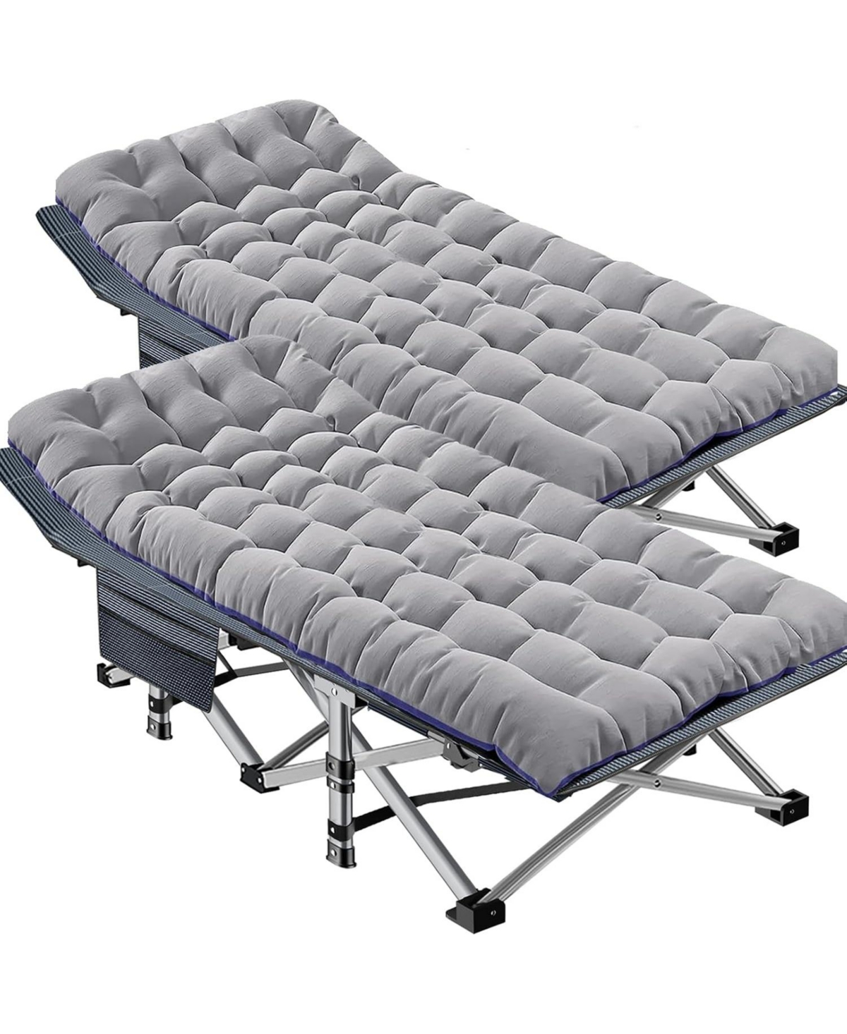 Click here for Aboron 2-Pack Folding Camping Cot with Mat: 78x32.... prices