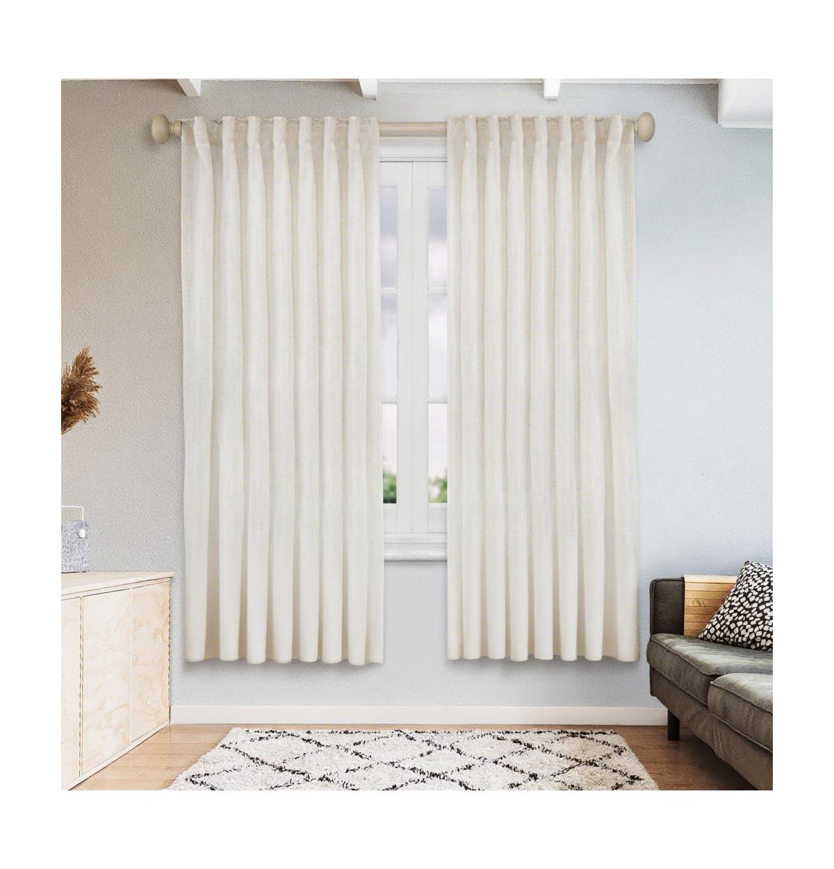 Click here for Awesome Home Linen Blend Light Filtering Curtains... prices