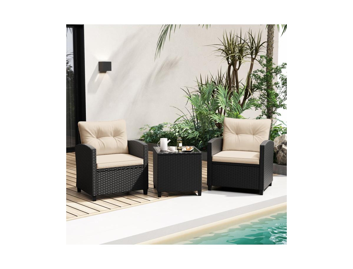 Click here for Boyel Living 3 Pieces Patio Furniture Set with Tem... prices