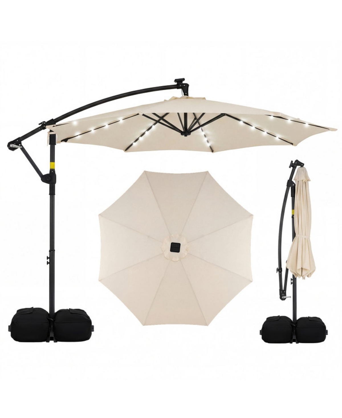 Click here for Gouun 10 Feet Solar Led Offset Cantilever Market U... prices