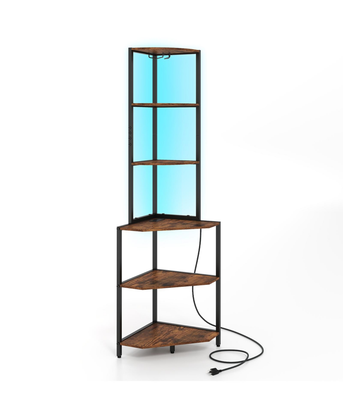 Click here for Costway 6-Tier Corner Shelf with Charging Station... prices