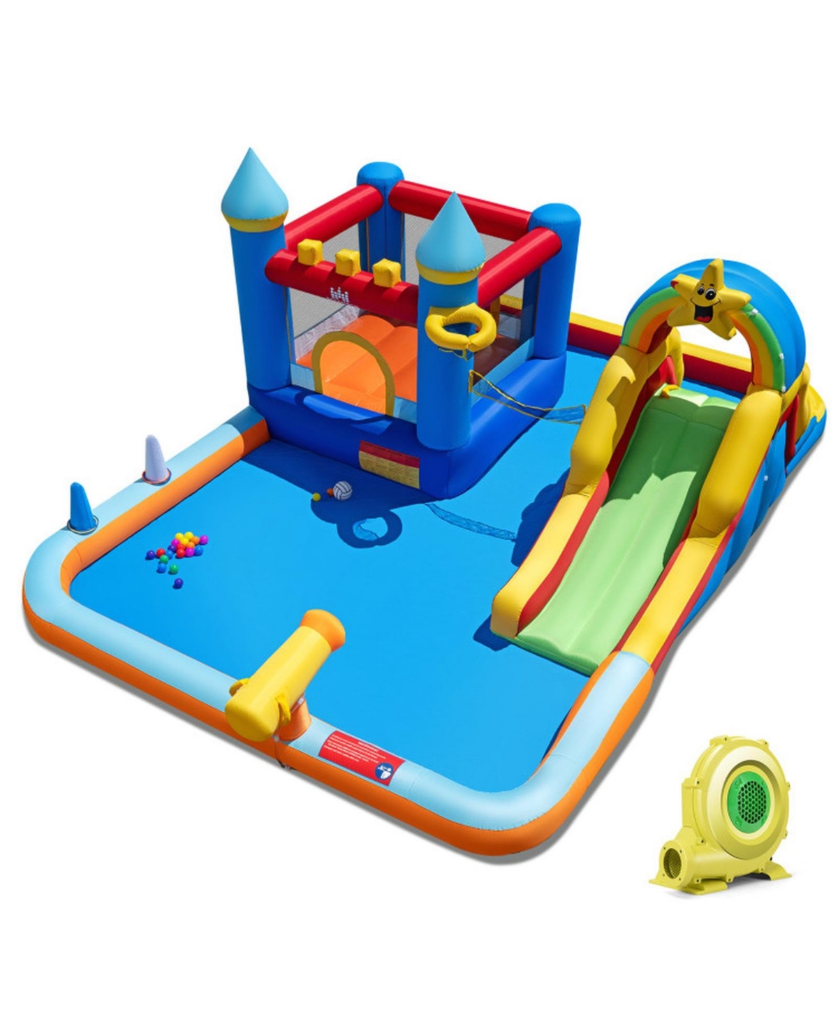Click here for Hongge 193 x 142 x 83 Water Slide Bounce House wit... prices