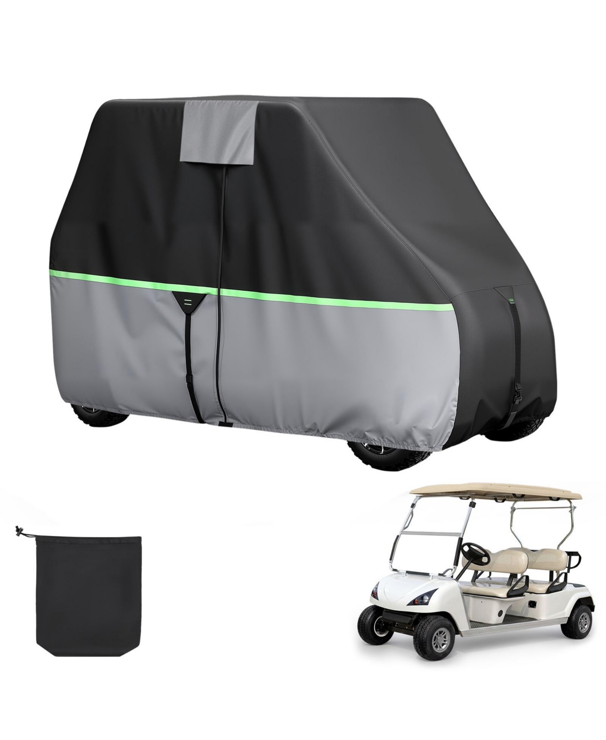 Click here for Hongge Full Coverage Golf Cart Cover for 4-Passeng... prices