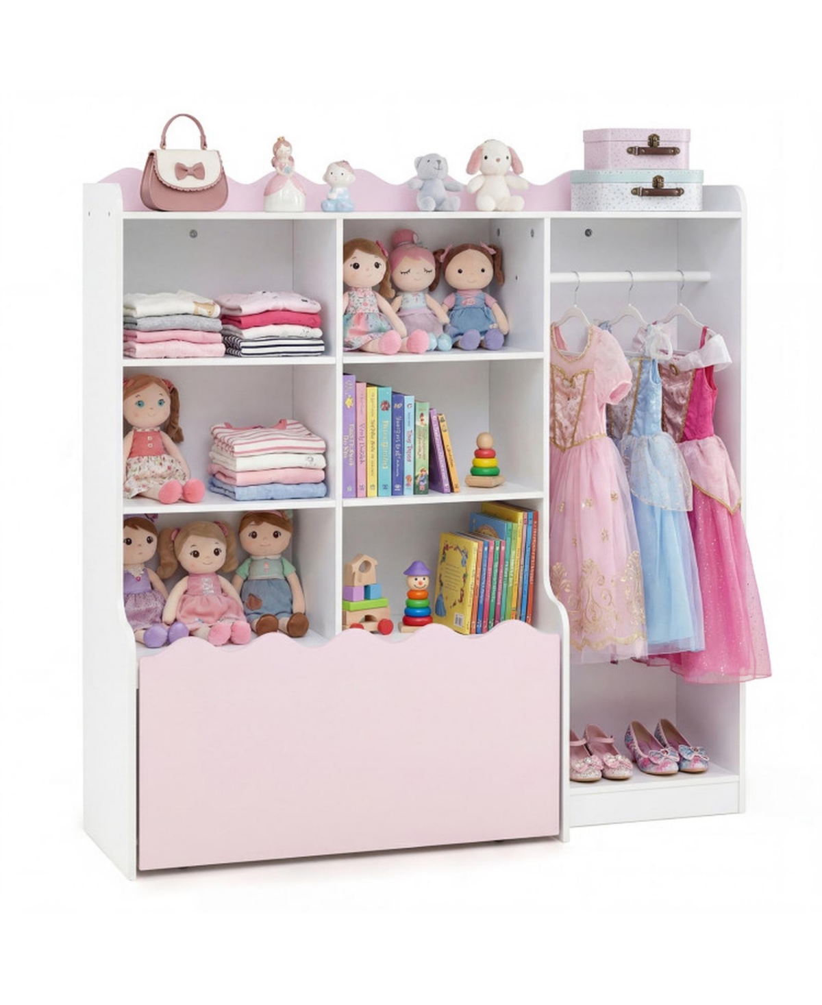Click here for Hongge Kids Dress Up Closet Organizer with Six Sto... prices