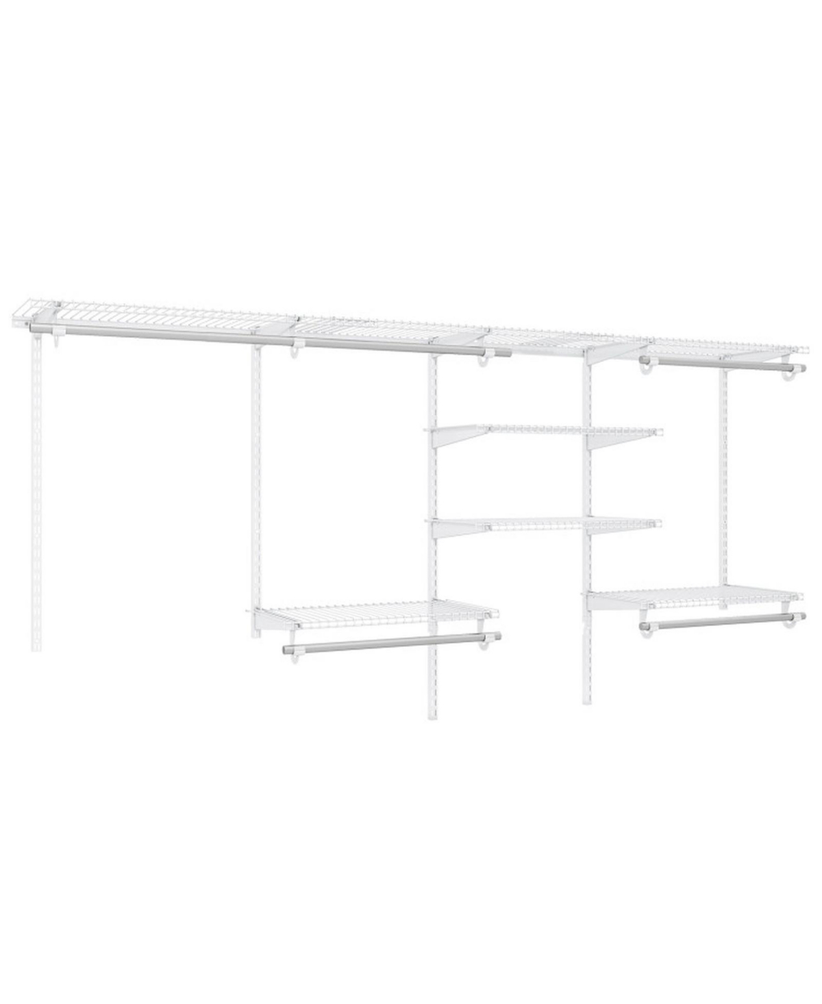 Click here for Hongge 4-8 Ft Wall Mounted Closet Organizer System... prices