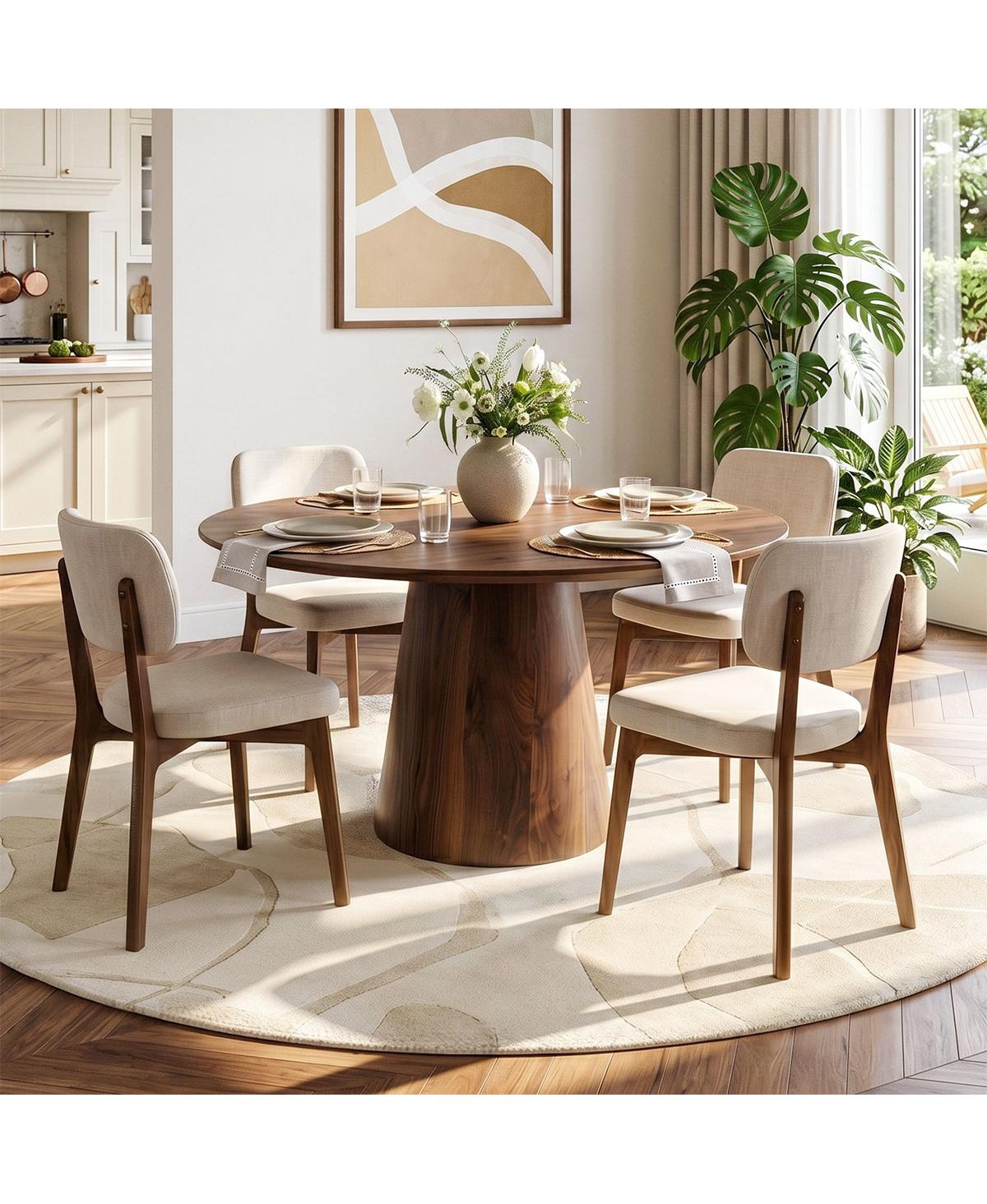 Click here for Maison Boucle Modern Upholstered Dining Chairs Set... prices