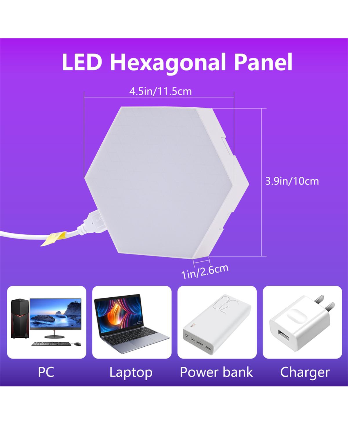 Click here for Yobtop Hexagonal Led Lights -20 Pack Smart App Rgb... prices
