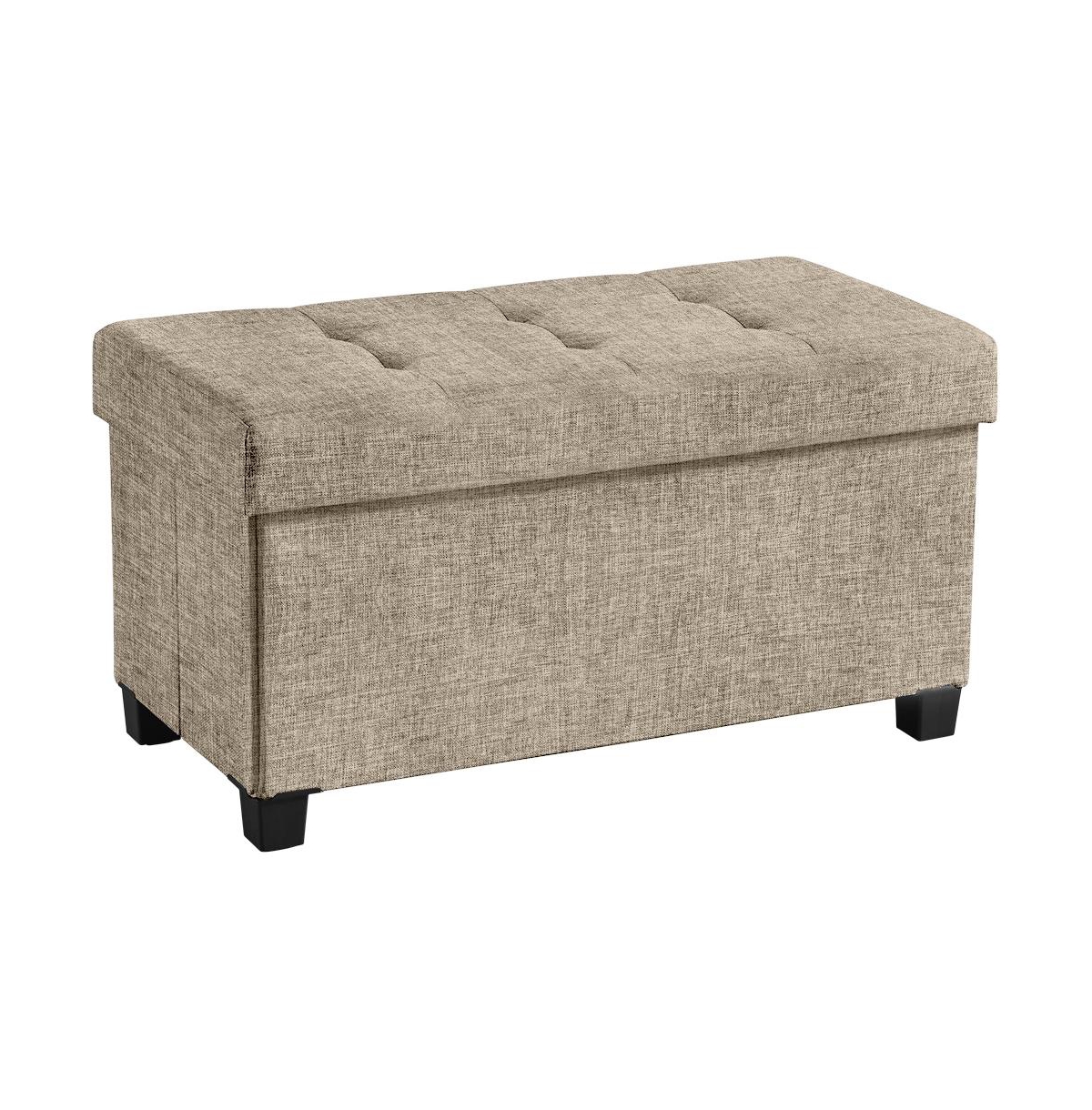 Click here for Ornavo Home Foldable Tufted 30 Inch Linen Bench St... prices