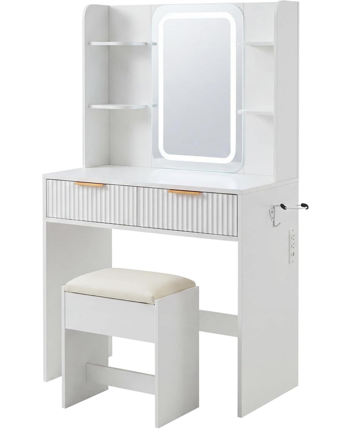 Click here for Gaomon Vanity Desk with Mirror and Led Light Makeu... prices
