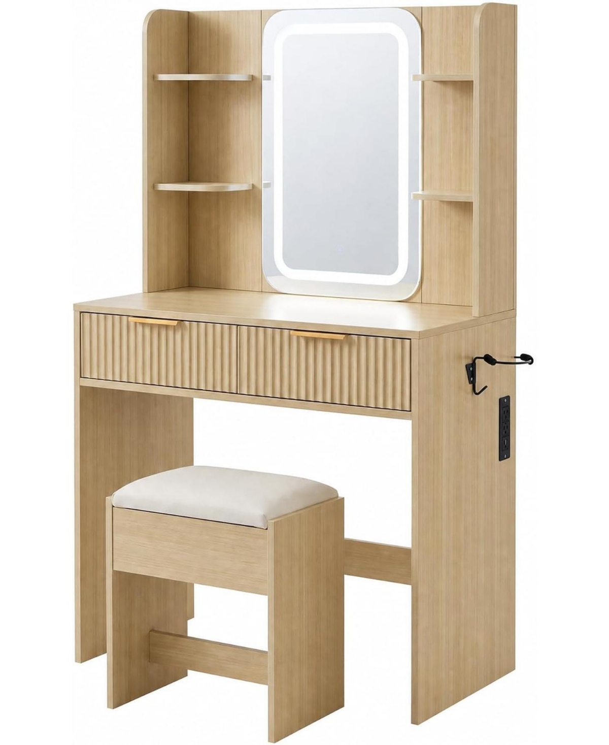 Click here for Gaomon Vanity Desk with Mirror and Led Light Makeu... prices