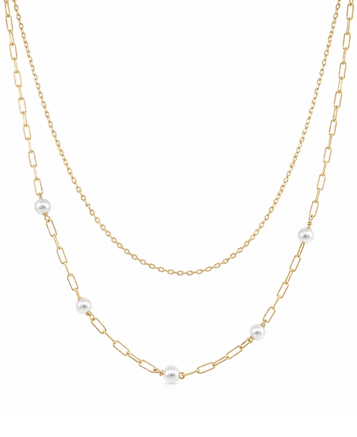 Click here for And Now This Simulated Cultivated Pearl Layered Ne... prices