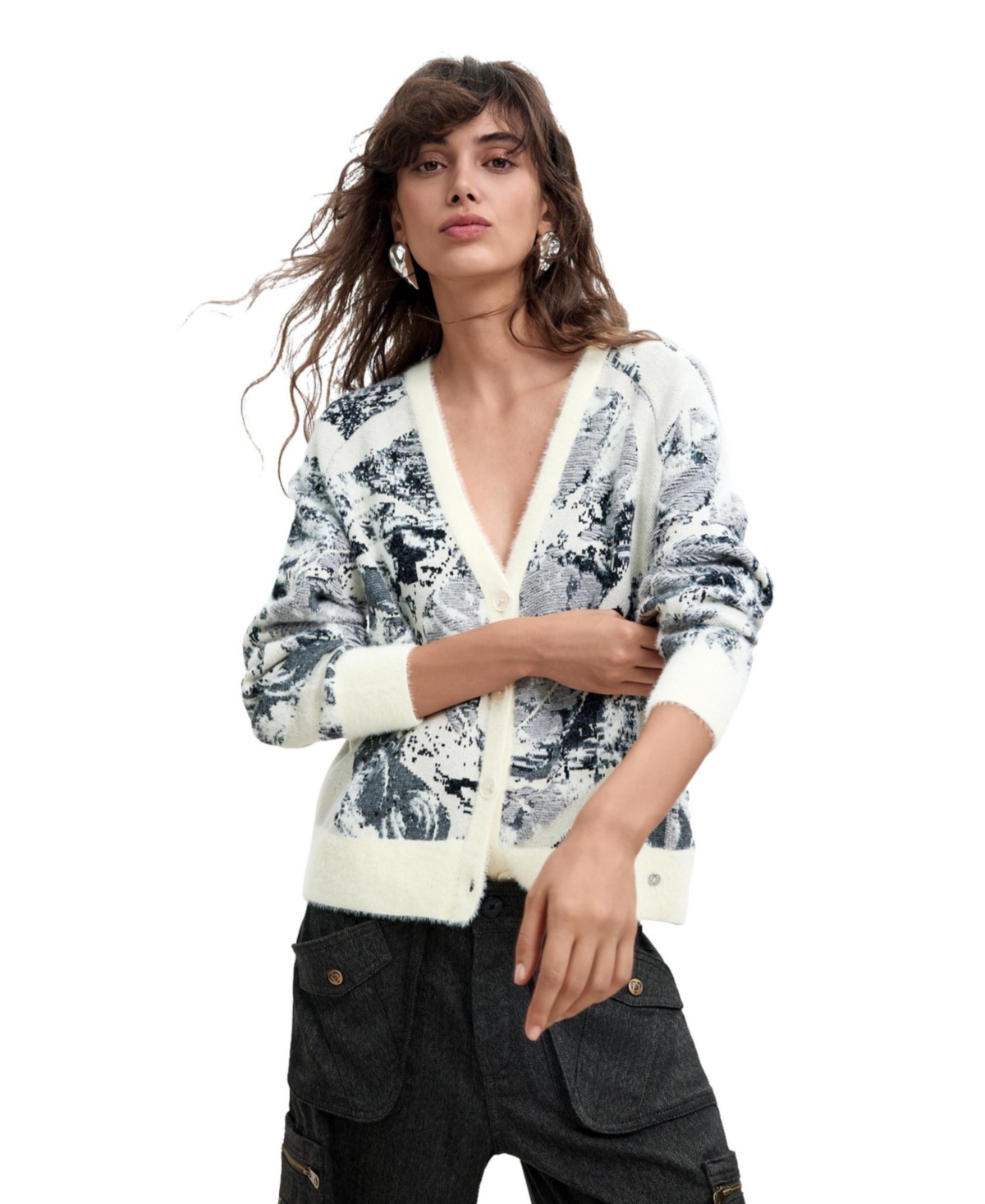 Click here for Desigual Womens M. C. Lacroix Floral-Print Jacquar... prices