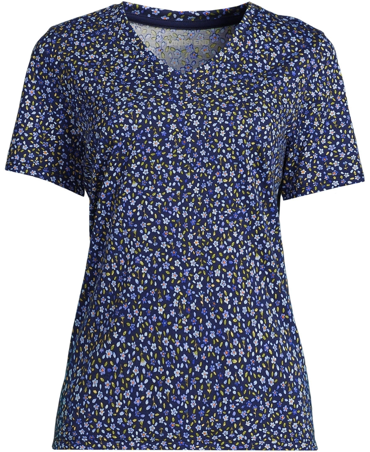 Click here for Lands End Womens Tall Relaxed Supima Cotton V-Neck... prices