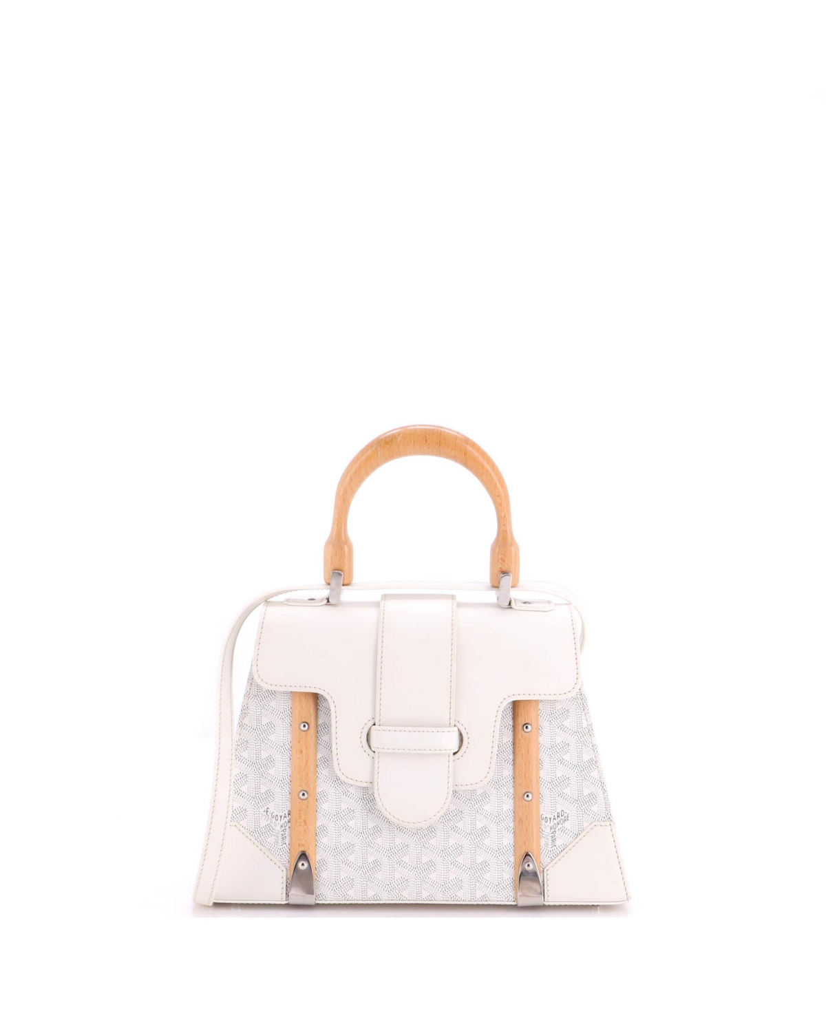 Click here for Pre-Owned Goyard Pm Saigon Top Handle Bag Coated C... prices