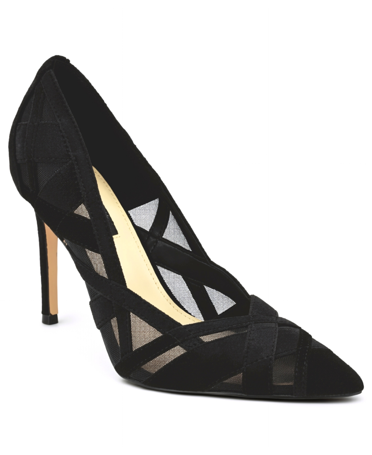 Click here for Nine West Womens Farella Sheer Lattice Stiletto Pu... prices