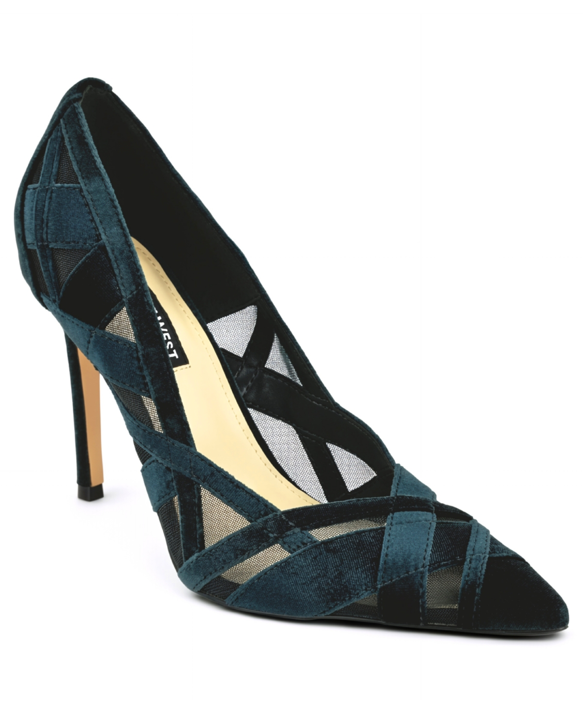 Click here for Nine West Womens Farella Sheer Lattice Stiletto Pu... prices