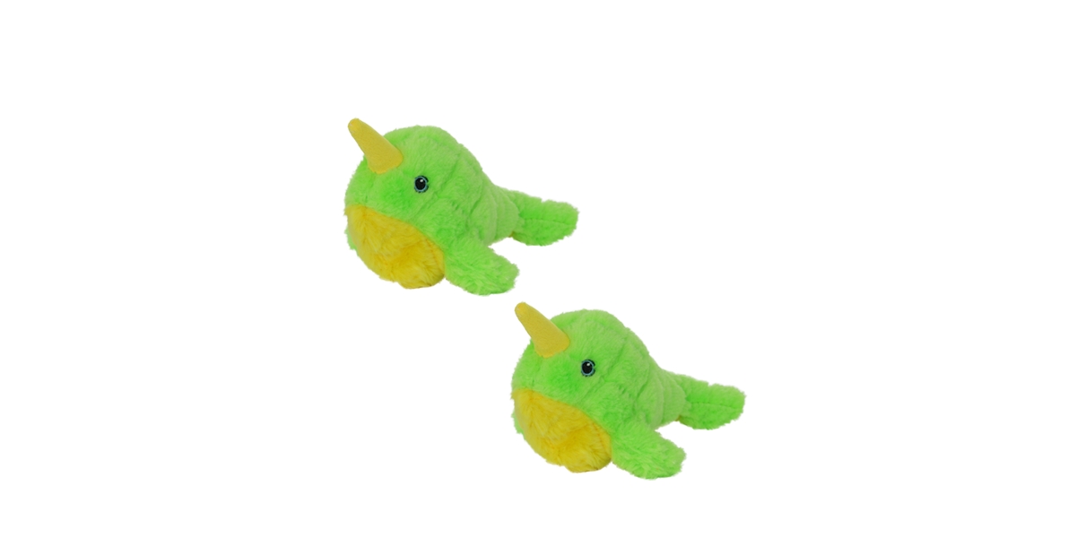 Click here for Mighty Jr Arctic Narwhal 2 Pack  Durable Plush Squ... prices