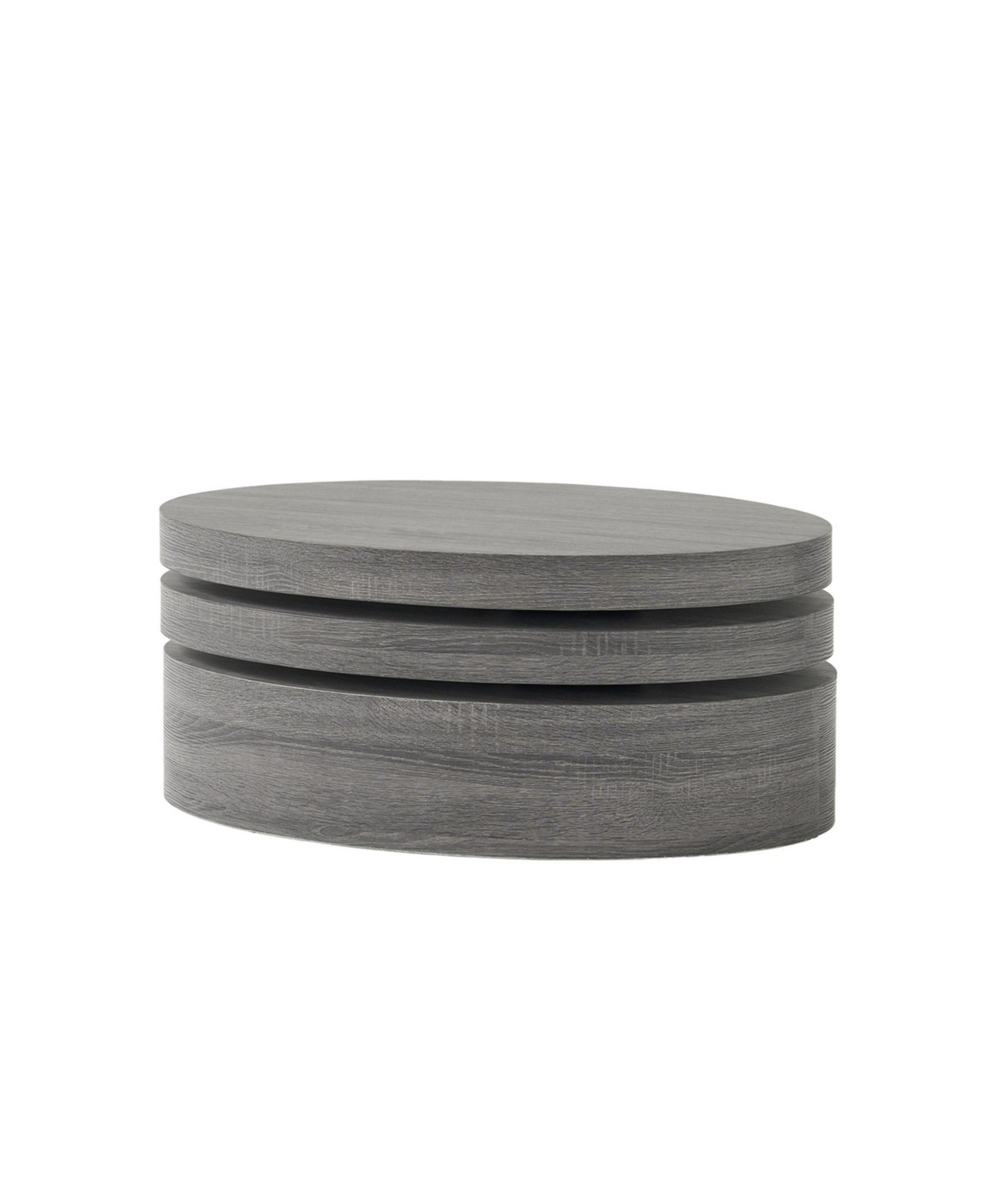Click here for Flynama 3-Layer Rotating Oval Coffee Table  Matte... prices