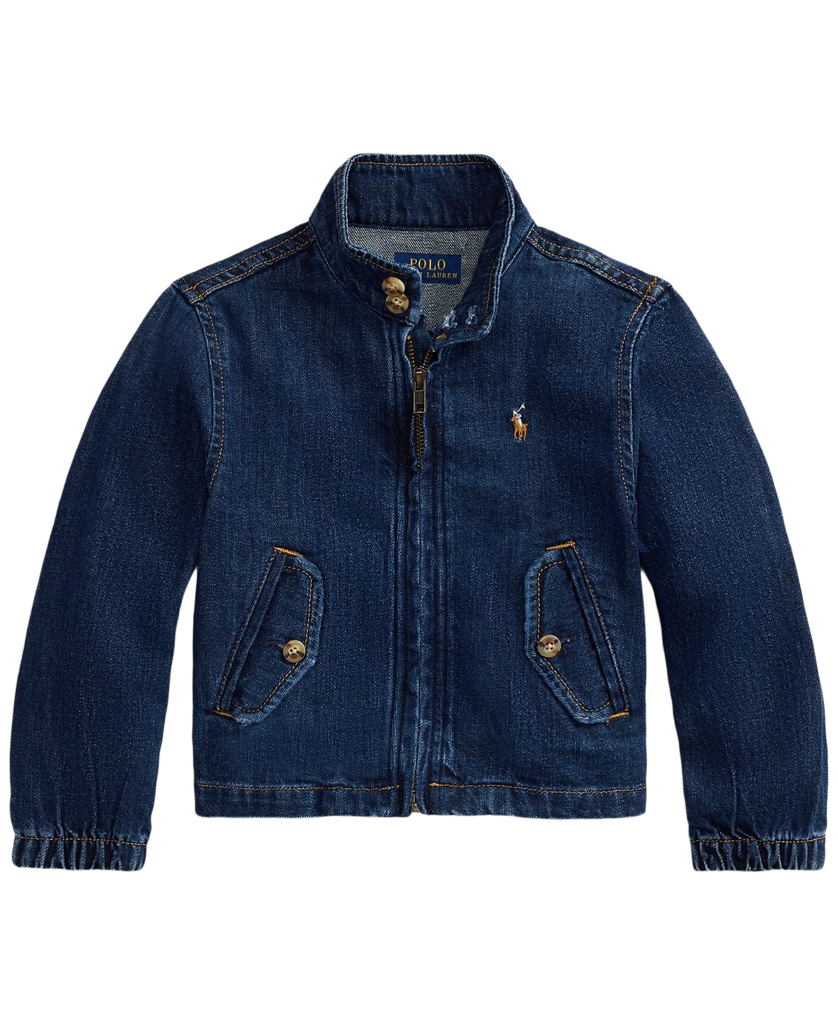 Click here for Polo Ralph Lauren Girls 2T-6X Indigo Denim Mocknec... prices