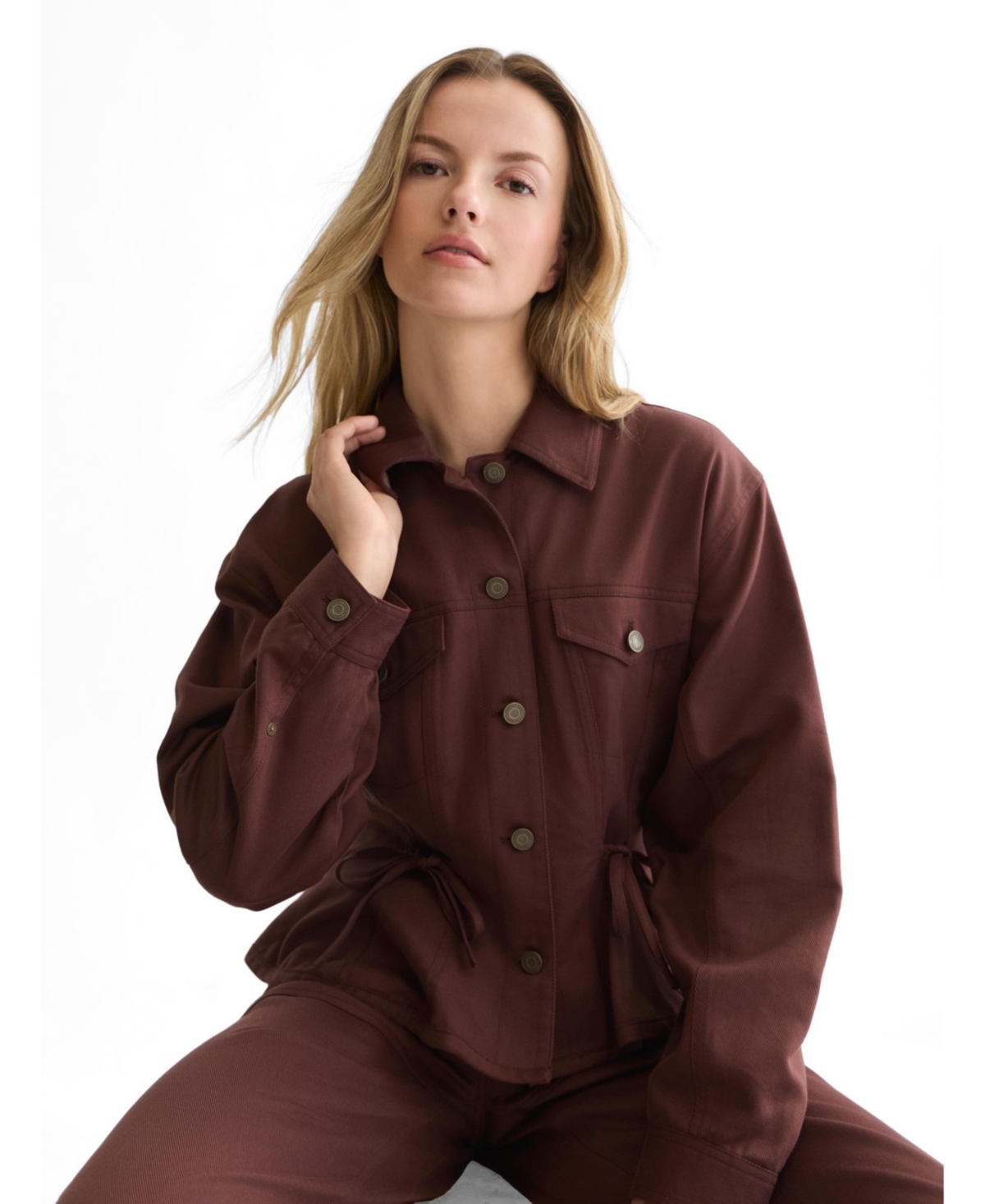 Click here for Scotch & Soda Womens Fitted Lyocell Trucker Jacket... prices