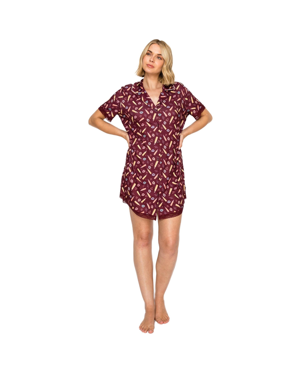 Click here for Studio Badgley Mischka Womens Yummy Jersey Notched... prices
