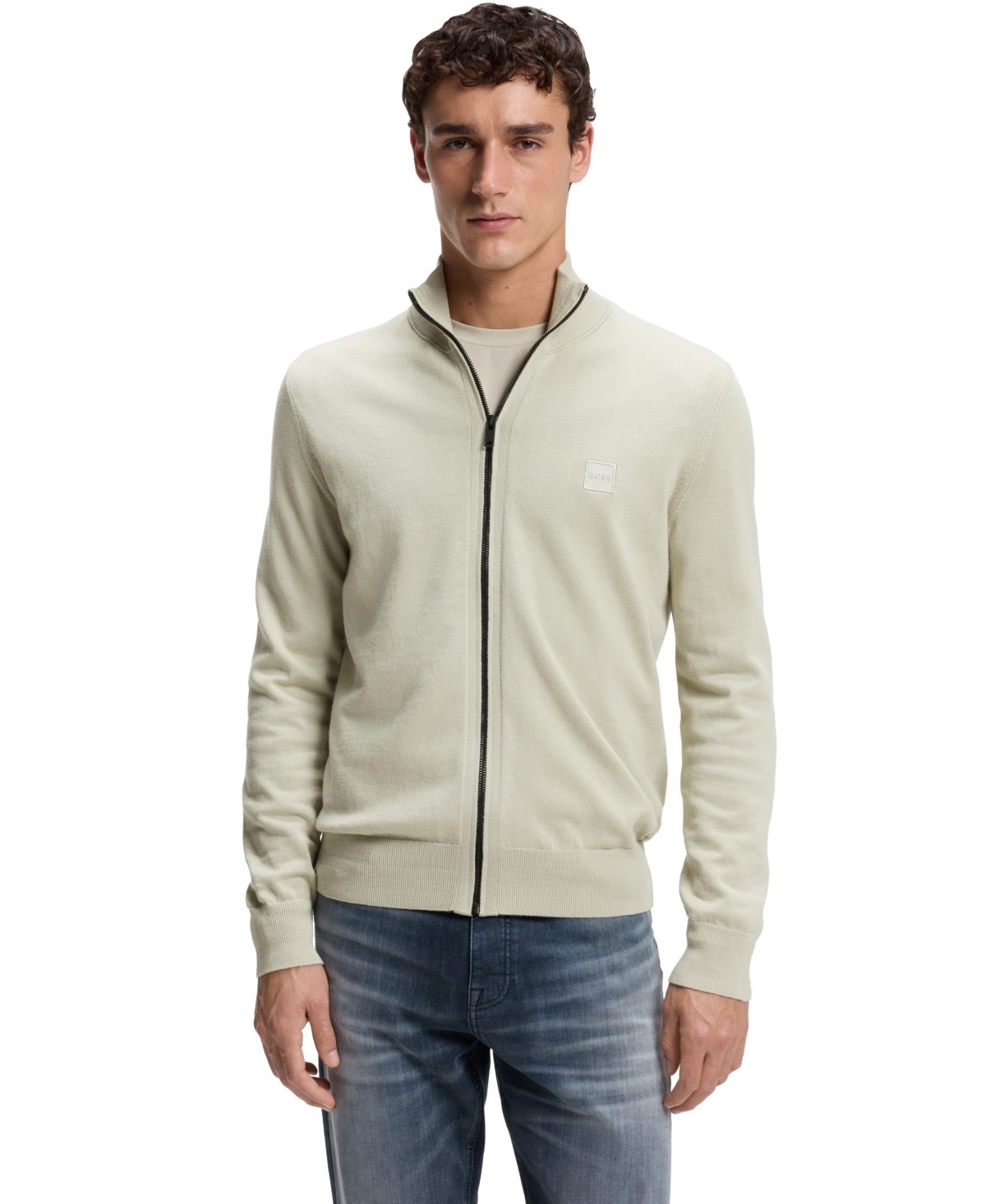 Click here for Boss by Hugo Boss Mens Cotton Cashmere Regular-Fit... prices