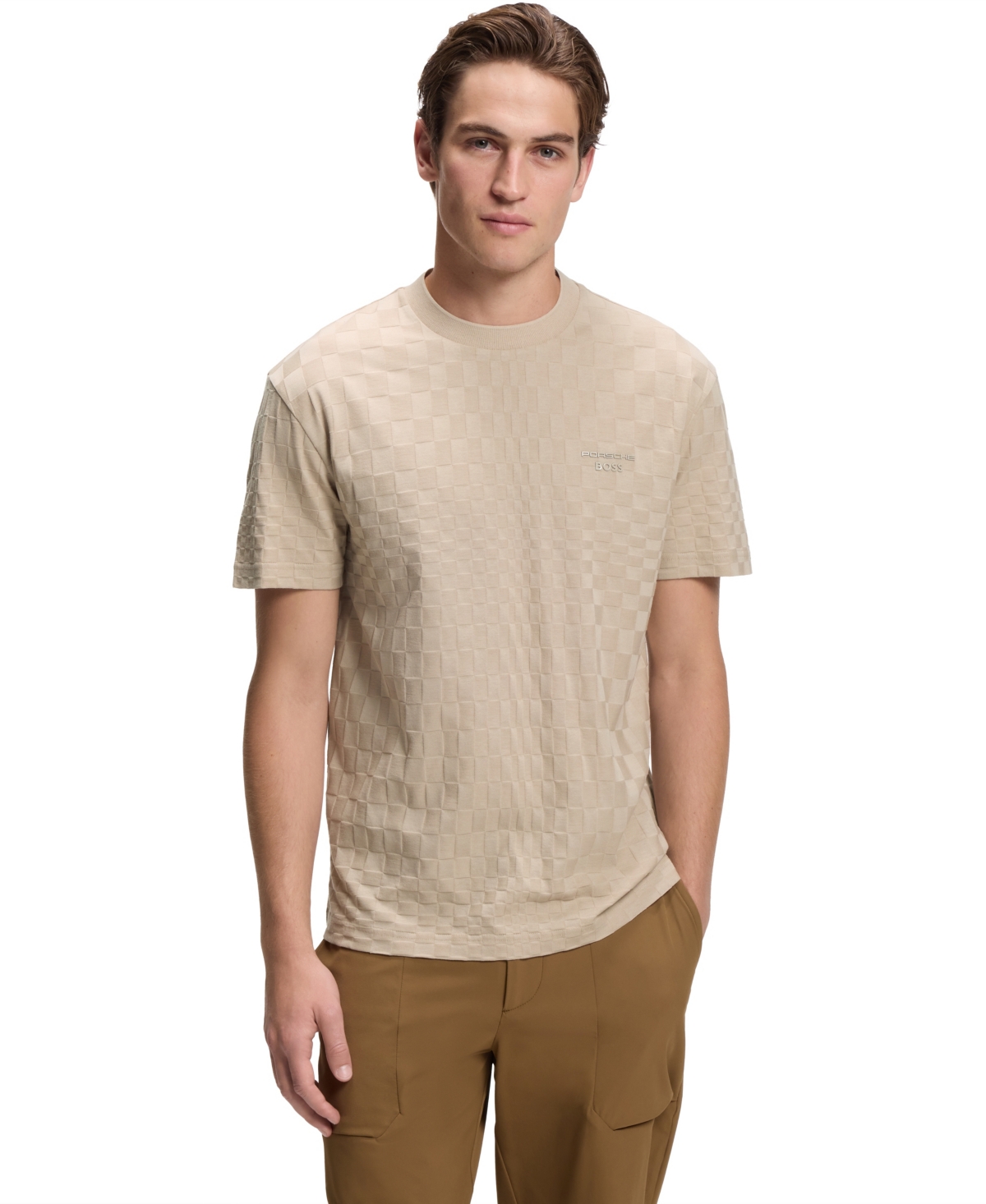 Click here for Boss by Hugo Boss x Porsche Mens Cotton Relaxed-Fi... prices