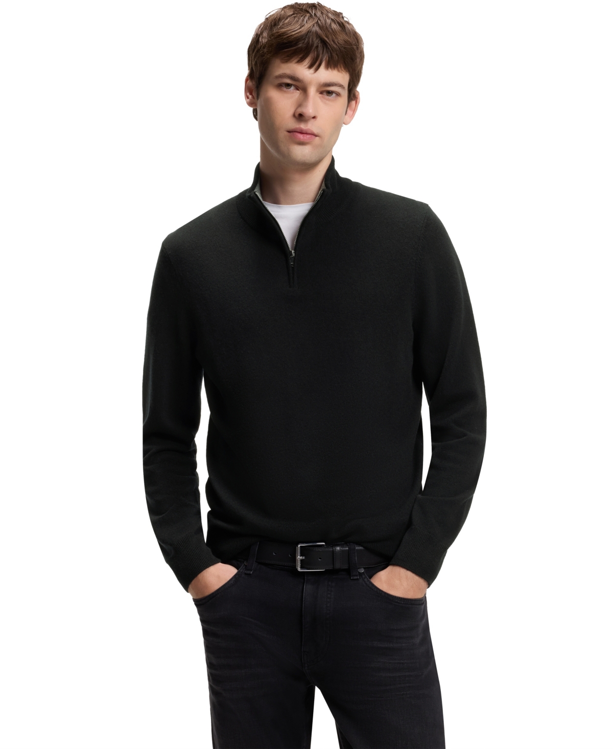 Click here for Boss by Hugo Boss Mens Wool Cashmere Regular-Fit S... prices