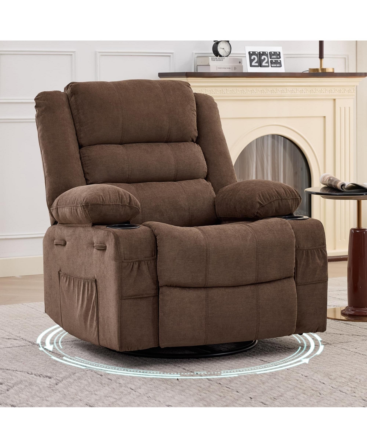 Click here for homfan Rocking Recliner for Adults Oversized 360de... prices