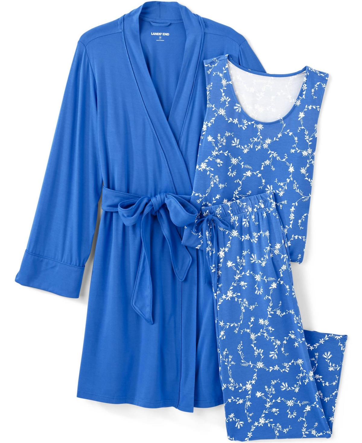 Click here for Lands End Womens Cooling 3 Piece Pajama Set - Tank... prices