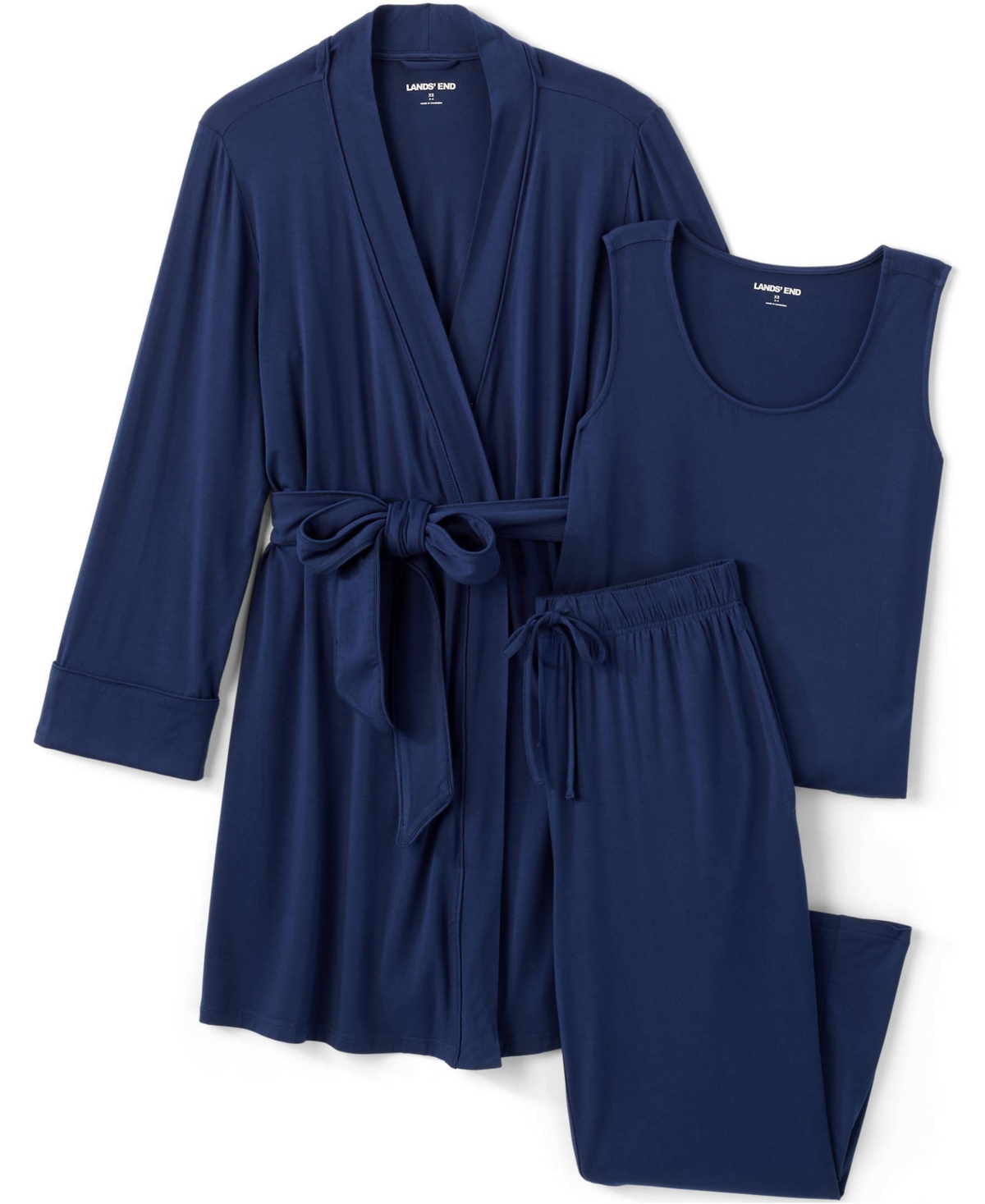 Click here for Lands End Womens Cooling 3 Piece Pajama Set - Tank... prices